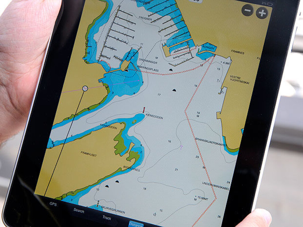Navionics på iPad imponerer