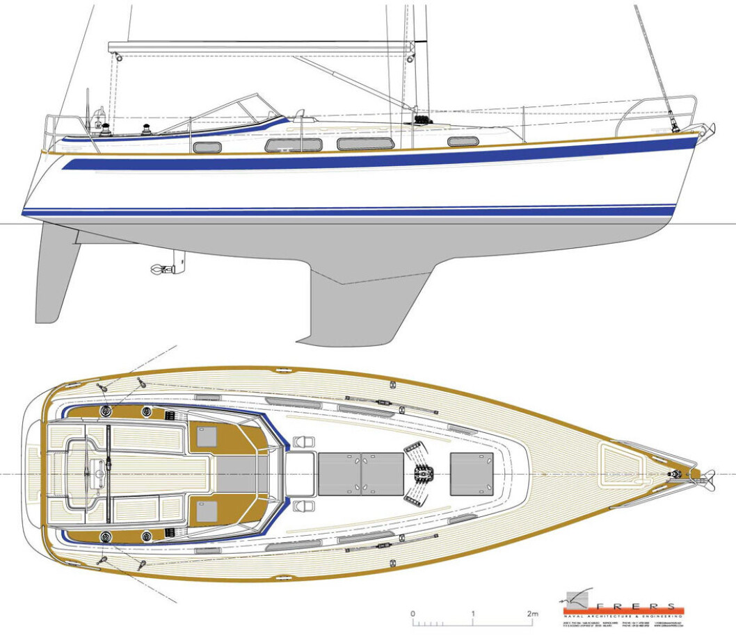 Hallberg-Rassy 372 med cockpiten bak